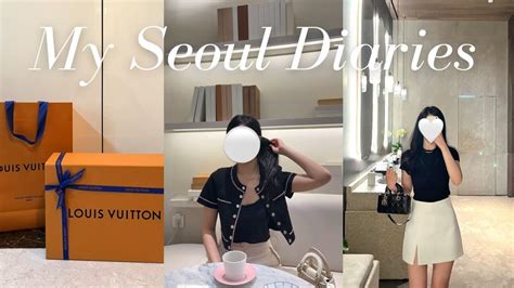 Eng 루이비통 언박싱 🎁 레이디 디올 디조이백 청담 트리니티 스파 💆🏻‍♀️ Jw 메리어트 라운지 딤섬 🥟 올리브영 쇼핑하울 🛍️ 한남 나인원 🤍