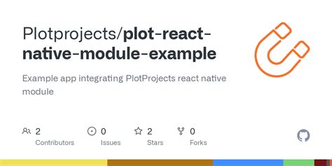 GitHub Plotprojects Plot React Native Module Example Example App
