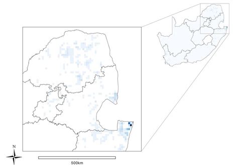 9 Spatial Distribution Of Pri Pec For South African Reptiles Cells