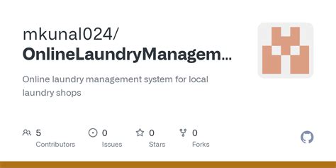 GitHub Mkunal OnlineLaundryManagement Online Laundry Management System For Local Laundry Shops