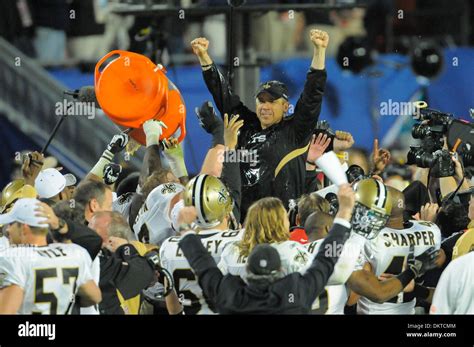 Feb 07 2010 Miami Florida Usa New Orleans Saints Head Coach Sean