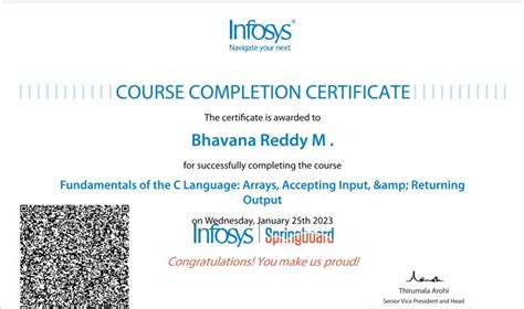 Bhavana Reddy M On Linkedin Infosysspringboard