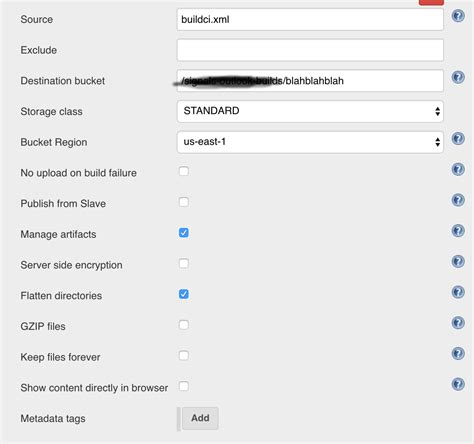 C How Do I Use Jenkins S3 Publish Plugin To The Same Location For
