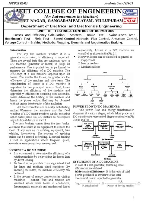 Eecs 1 Unit 3 Concept Notes Ifet College Of Engineering An Autonomous Institution Ifet Nagar