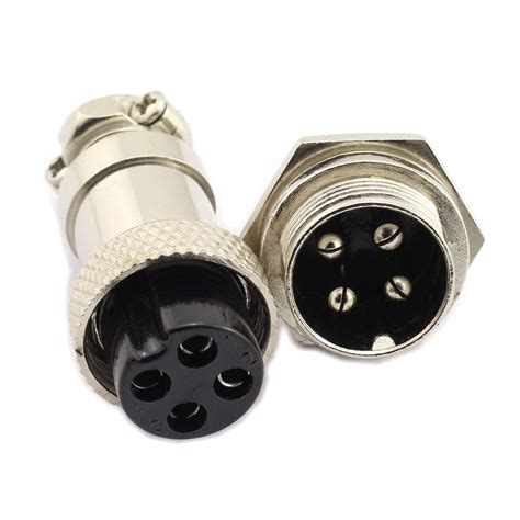 Buy Dgzzi 5pairs Gx16 4pin Male Female Circular Aviation Connector Plug