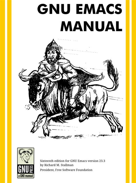 Gnu Emacs Manual 261 Various Thoughts