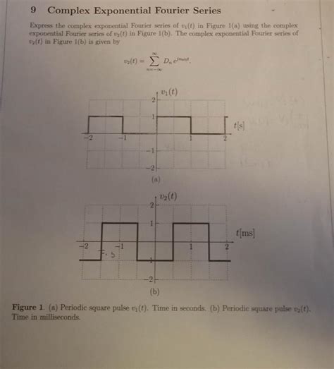 Solved 9 Complex Exponential Fourier Series Express The