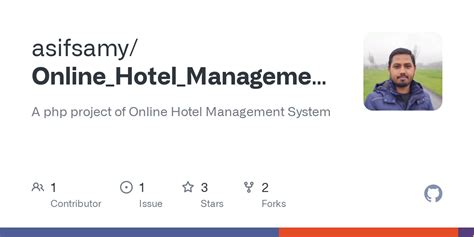 Github Asifsamyonlinehotelmanagementsystemphp A Php Project Of