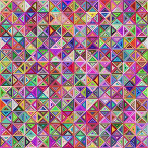 Abstract Colorful Regular Triangle Mosaic Background Design 38242097