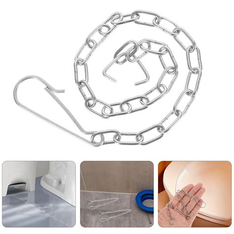 Ounona 2pcs Stainless Steel Toilet Flapper Chain Universal Flapper Lift