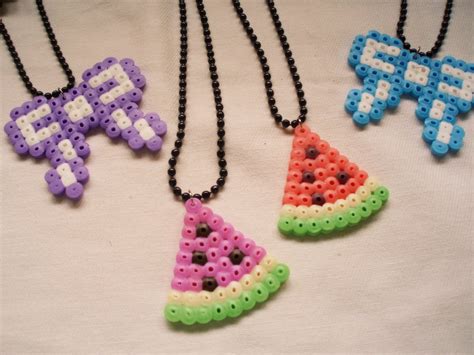 Perler Bead Necklace Ideas At Ronald Wooton Blog
