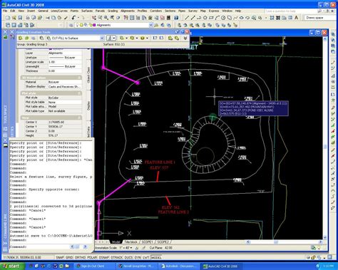 grading from feature line to feature line autodesk community