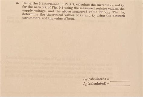 Solved A Using The B Determined In Part Calculate The Chegg Com
