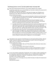 PSM II Practice Questions Pdf The Following Questions Are From A Test Taken By Mirza