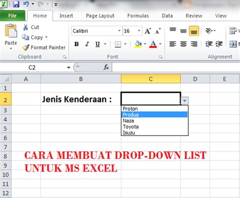 Excel Tutorial Cara Buat Drop Down List Menu SuperBlogger