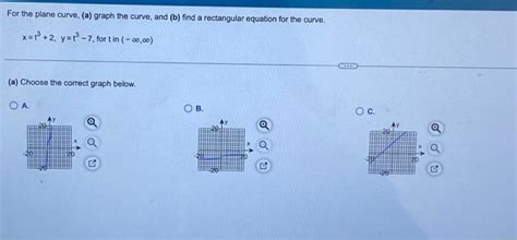 Solved For The Plane Curve A Graph The Curve And B Chegg Com