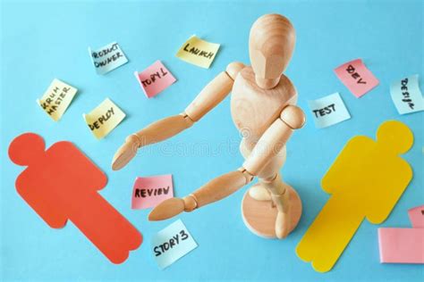 Software Scrum Agile Board With Paper Task Agile Stock Image Image Of Engineering Business