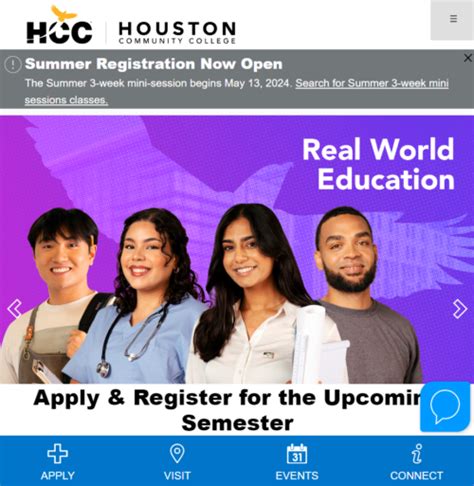 Hcc Homepage Houston Community College Site Manager