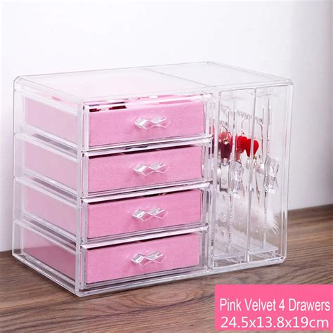 Акриловый ящик для хранения ювелирных изделий коробка для сережек стойка для украшений колье