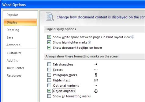 Training And Tips For Using Microsoft Word Review Of Formatting Marks A K A Nonprinting Characters