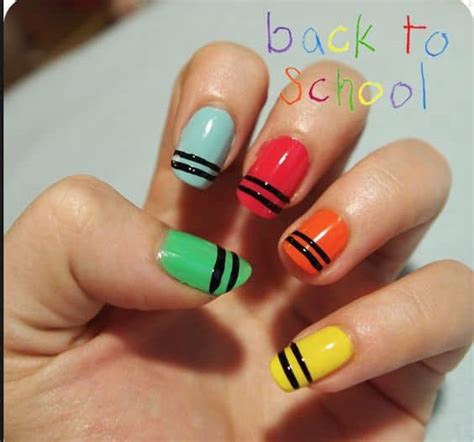 30 Cute Back To School Nail Art For Girls Hubpages