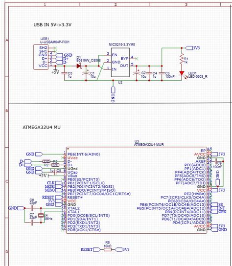 Troubleshooting PCB With ATMEGA32U4 Electrical Engineering Stack Exchange