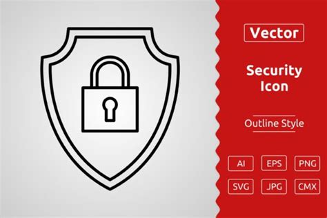 Vector Security Outline Icon Graphic By Muhammad Atiq · Creative Fabrica
