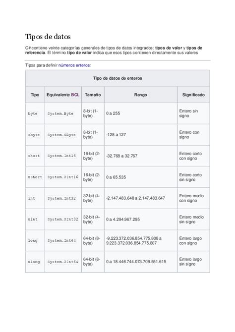 Doc Tipos De Datos