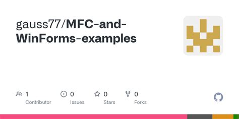 GitHub Gauss MFC And WinForms Examples