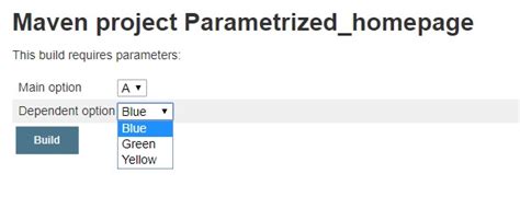 Parameterized Jenkins Job With Dependent Parameter Stack Overflow