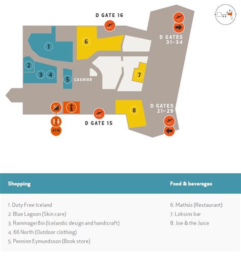 Keflavik Airport Kef Terminal Maps Shops Restaurants Food Court 2026