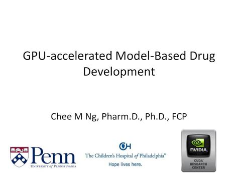 Pdf Gpu Accelerated Model Based Drug Developmenton Gtc2012