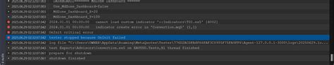 Error 4002 In Backesting Cannot Load Custom Indicator Indicatorstdiex5 4002 Trading