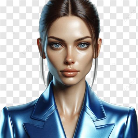 파란 양복을 입은 여자 파란 옷을 입은 여자와 눈에 띄는 파란 눈 만화 Png 일러스트 및 이미지 에 대한 무료 다운로드 Pngtree