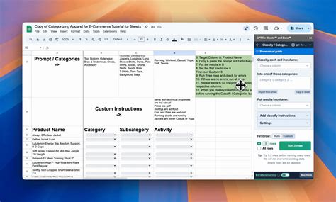 Use Ai To Bulk Categorize Products In Sheets And Excel
