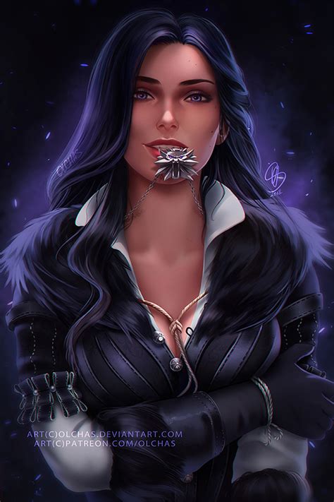 Yennefer By Olchas On Deviantart The Witcher Yennefer Fanart Witcher
