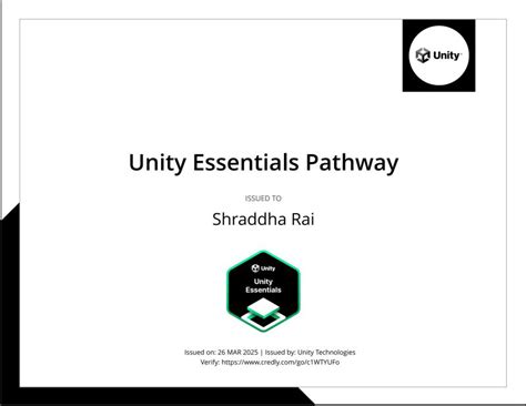 Unity Gamedevelopment Unityessentials Learning Achievement