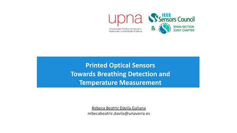 Printed Optical Sensors Towards Breathing Detection And Temperature Measurement Upnatv