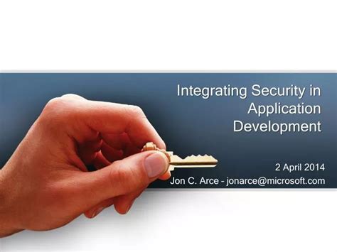 Ppt Integrating Security In Application Development Powerpoint