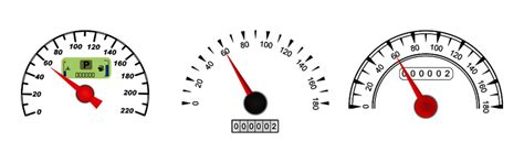 Car Dashboard Speedometer In A Black Car Background 3d Illustration