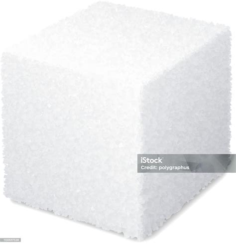 흰색 배경에 고립 된 벡터 현실적인 3d 설탕 큐브 각설탕에 대한 스톡 벡터 아트 및 기타 이미지 각설탕 설탕 입방체 Istock