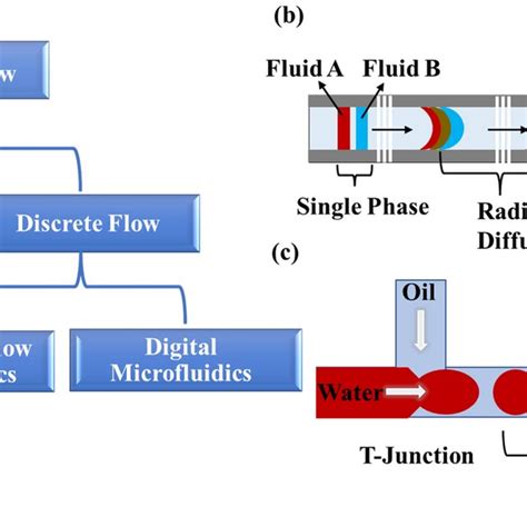 Schematic Illustration A Microfluidics Flow B Continuous Flow Of Download Scientific Diagram