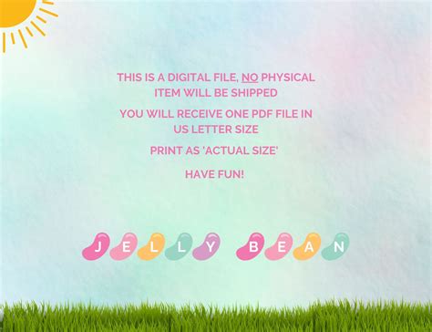 Printable Jelly Bean Guessing Game Sign And Cards Guess How Many Jelly Beans Game Candy