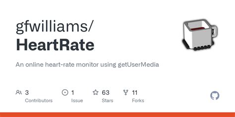 GitHub Gfwilliams HeartRate An Online Heart Rate Monitor Using GetUserMedia