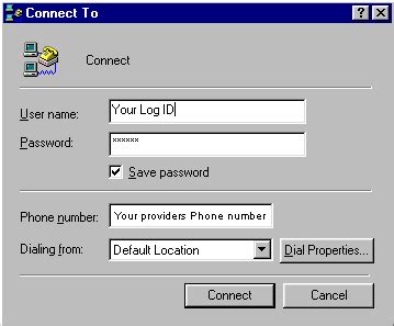 Dial Up Networking 95