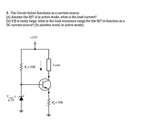 solved the circuit below functions as a current source [a]