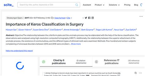 Importance Of Keros Classification In Surgery Scite Report