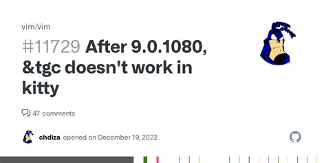 After 901080 Andtgc Doesnt Work In Kitty · Issue 11729 · Vimvim · Github