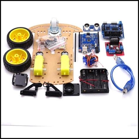 Jual Diy Robot Halang Rintang Arduino Obstacle Avoidance Smart Car Wd Kit Shopee Indonesia