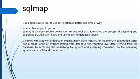 Sqlmap Pptx